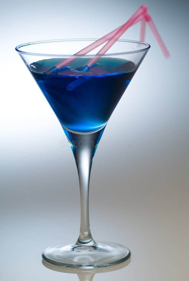 Blue Cocktail stock photo. Image of drunk, cocktail, empty - 378856