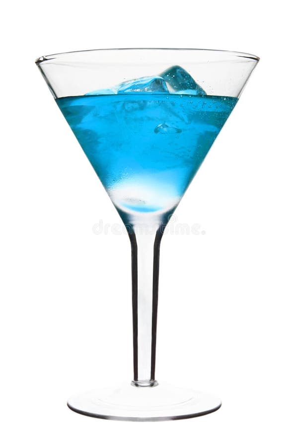 Bebida Alcoólica Azul Em Vidros Pequenos Foto de Stock - Imagem de ...