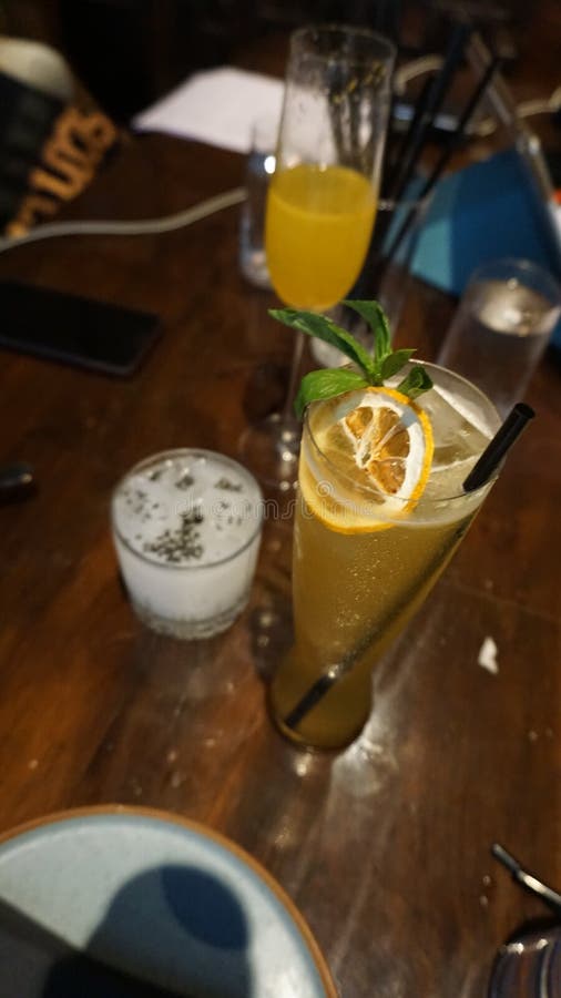 Cocktail or Alcoholic Mixed Drink Editorial Stock Photo - Image of ...