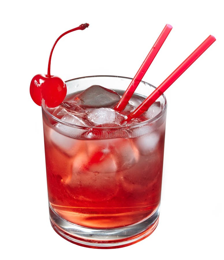 Cocktail alcolico rosso immagine stock. Immagine di cocktail - 35384353