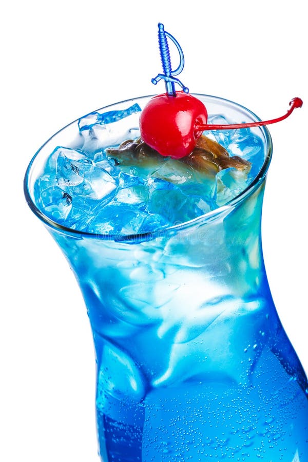 Cocktail azul da lagoa foto de stock. Imagem de transparente - 44876924