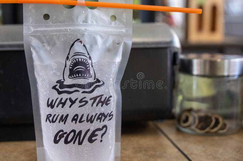 Cocktail in a bag stock photo. Image of beach, drink - 348710654