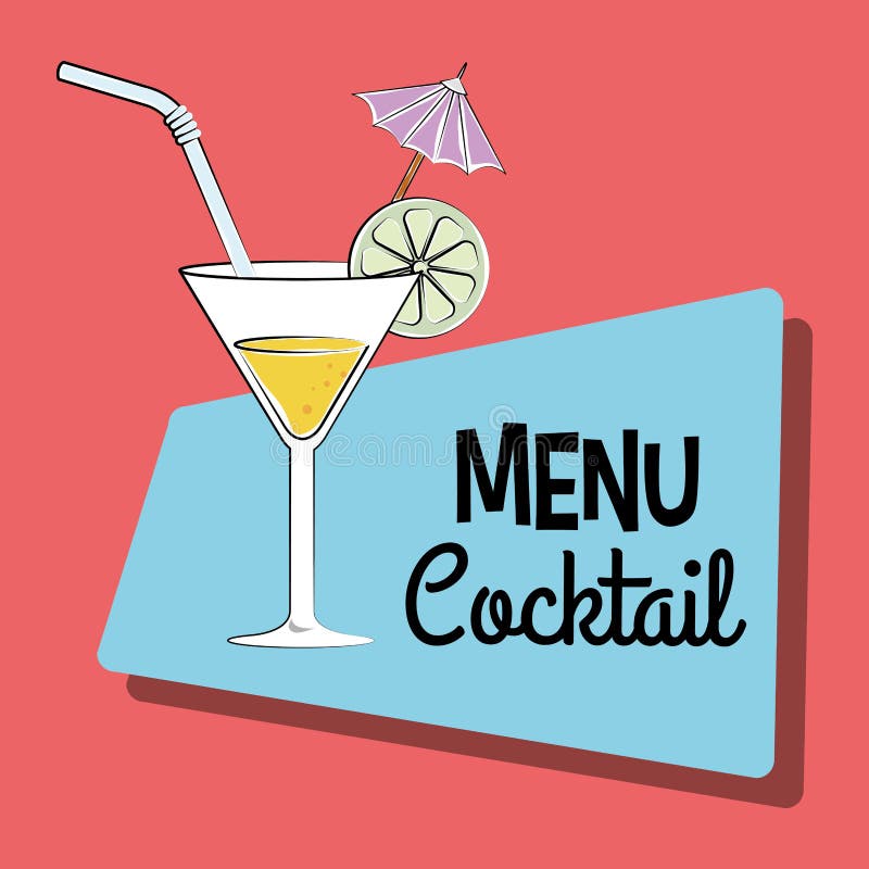 Cocktail bar menu stock vector. Illustration of drink - 65906145