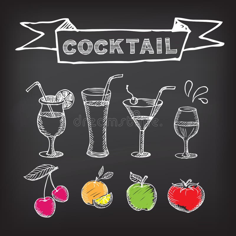 Cocktail Bar Menu, Template Design.Vector Illustration. Stock Vector ...