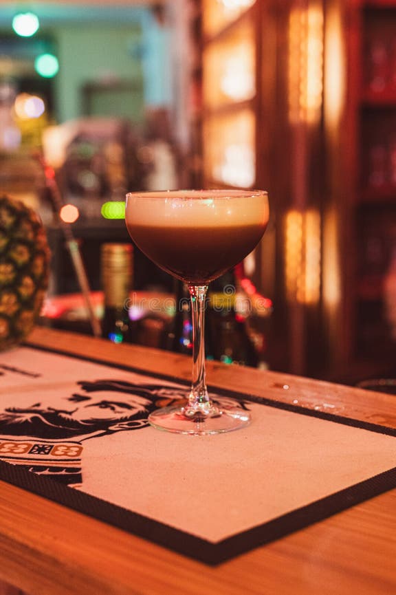 Cocktail in the bar stock photo. Image of adults, refreshment - 358731838