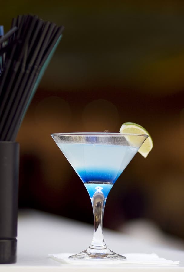 Cocktail on bar table stock photo. Image of drink, glass - 25632390