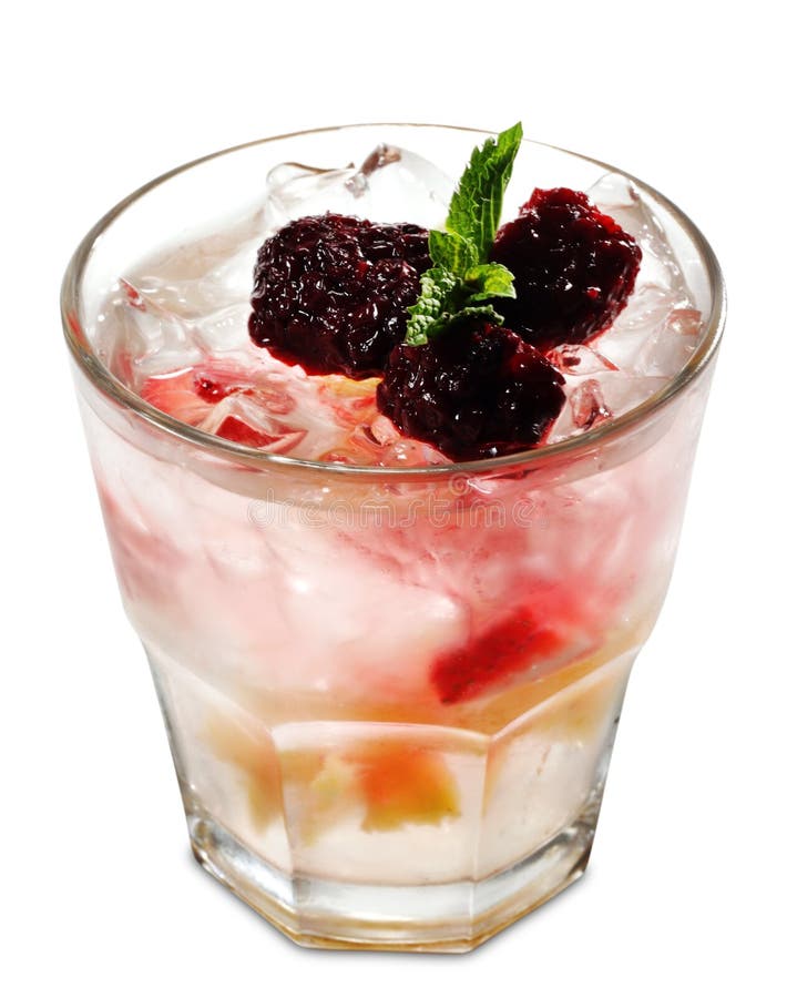 Cocktail with Berries stock photo. Image of fashioned - 7694974