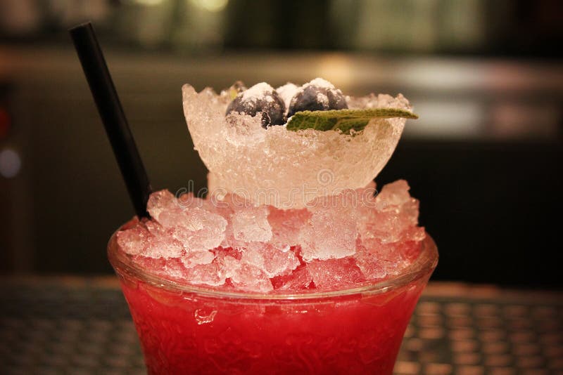 Cocktail Berry closeup. stock image. Image of punch, glass - 94811869