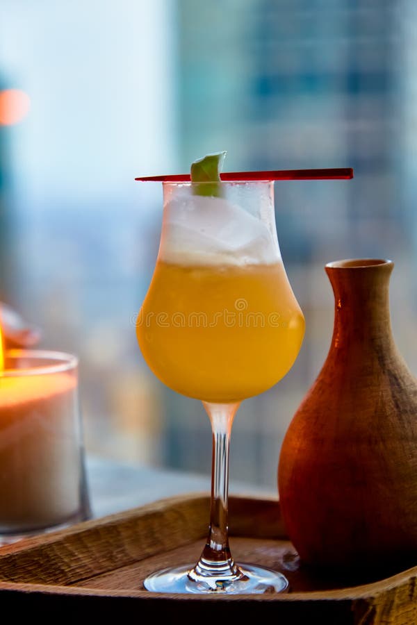 The Cocktail in a Clay Pitcher Stock Image - Image of rustic, clipping ...