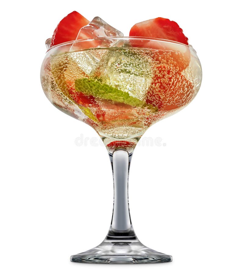 Cocktail D'alcool D'isolement Sur Le Fond Blanc Photo stock - Image du ...