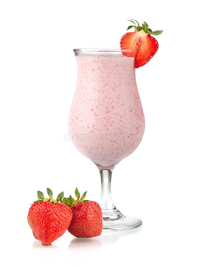 Cocktail De Lait De Fraise Image Stock Image Du Baie 14509443