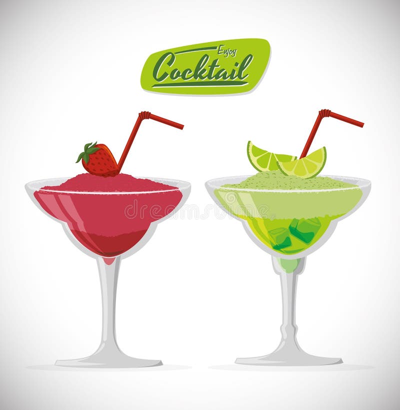 Cocktail design stock vector. Illustration of closeup - 58565858