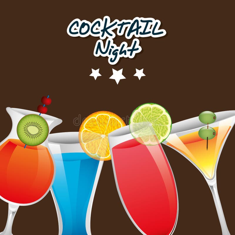 Cocktail design stock vector. Illustration of juice, party - 47639914
