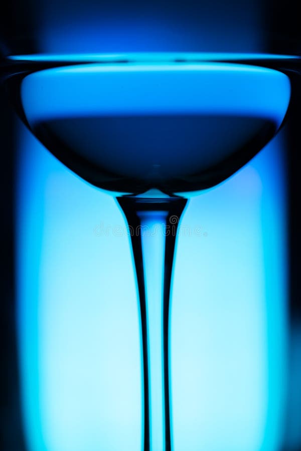 Cocktail Drink on a Colourful Background. Blue Drink. Selective Focus ...