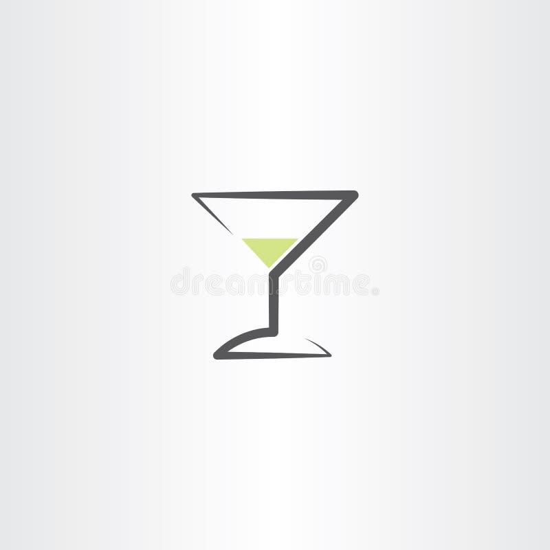 Cocktail Drink Glass Logo Icon Symbol Element Stock Vector ...