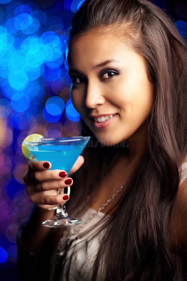Cocktail girl stock image. Image of alcohol, feminine - 28951047