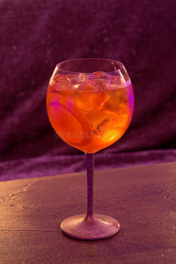Cocktail, Glass with Alcohol. Night Club, Bar Stock Image - Image of ...