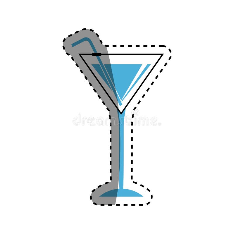 Cocktail glass cup stock illustration. Illustration of beverage - 82968785