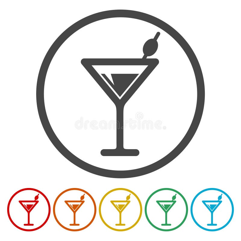 Cocktail icon stock illustration. Illustration of cocktail - 143638397
