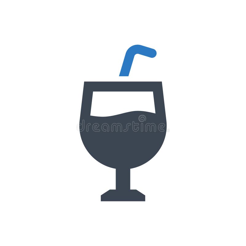 Cocktail Icon. Simple Vector Graphics Stock Vector - Illustration of ...