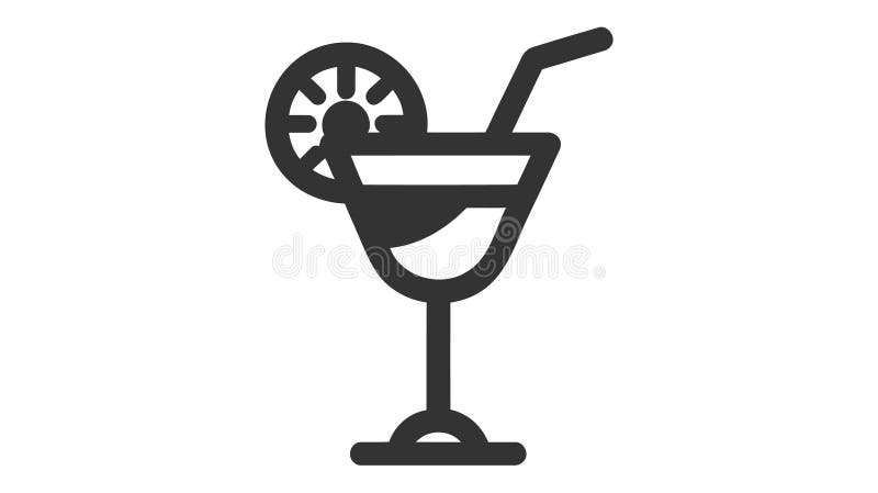 Cocktail Icon. Cocktail Icon Vector Stock Vector - Illustration of cocktail, beverage: 297991850