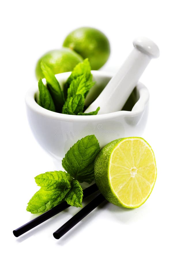 Cocktail ingredients stock photo. Image of lime, food - 31371236