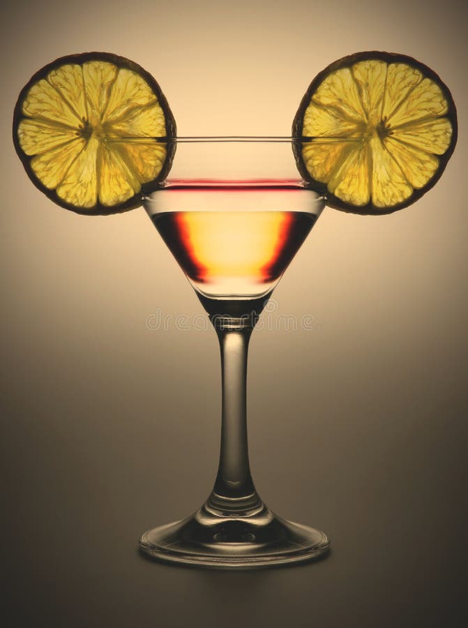 Cocktail with lemon stock photo. Image of gourmet, modern - 49329208