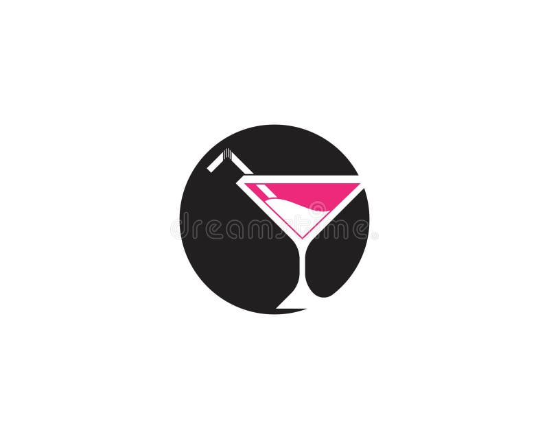 Cocktail Logo Vector Template Illustration Stock Vector - Illustration ...