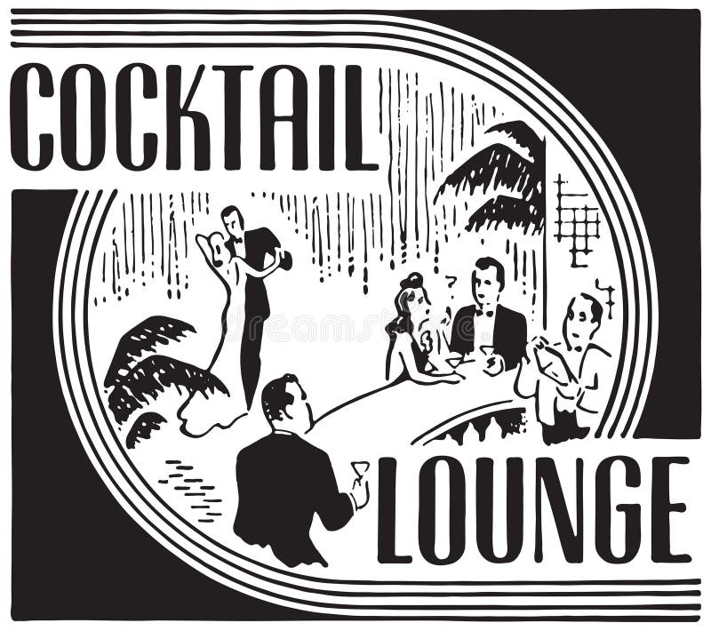 Cocktail lounge promo stock vector. Illustration of beverage - 29539945