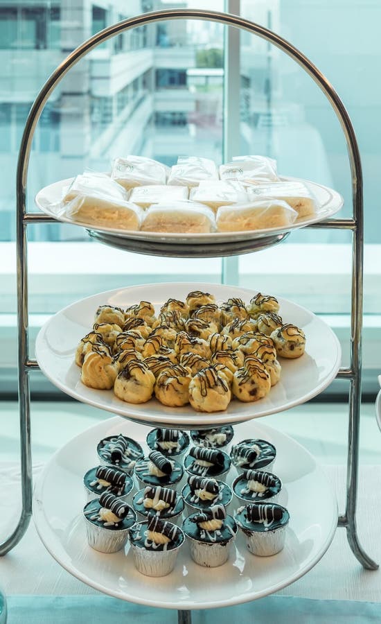 Cocktail Meeting Party with Bread Eclair Sandwich Stock Photo - Image ...