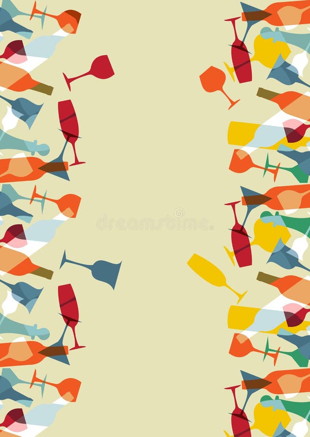 Cocktail Menu Design Background Stock Vector - Illustration of ...