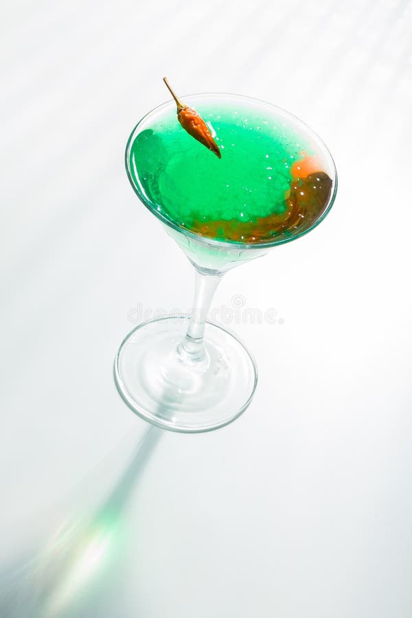Cocktail with mint caviar stock image. Image of vertical - 39402717