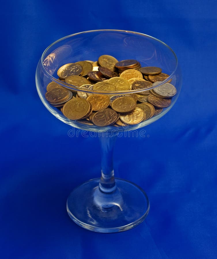 Cocktail from money stock photo. Image of coin, translucent - 17769190