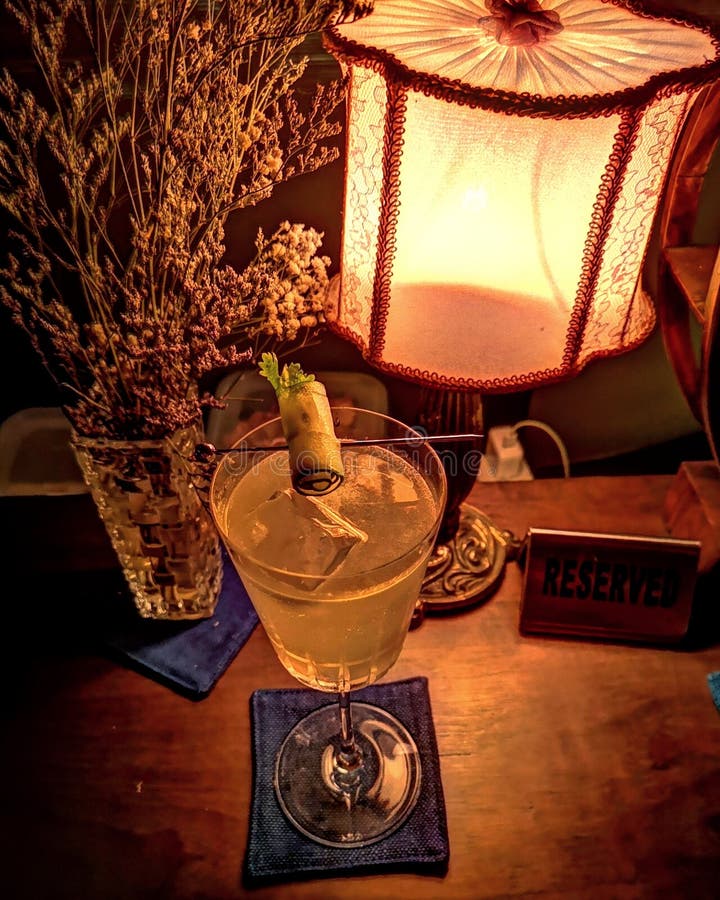 Cocktail Mood Under Moonlight Stock Photo - Image of mixologist, bottle ...