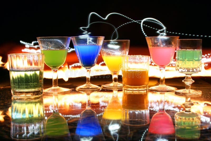 Cocktail party stock image. Image of nightclub, fire, bartender - 5541785