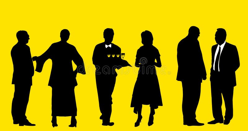 Cocktail on the Party - All People with Clipping Path Stock ...