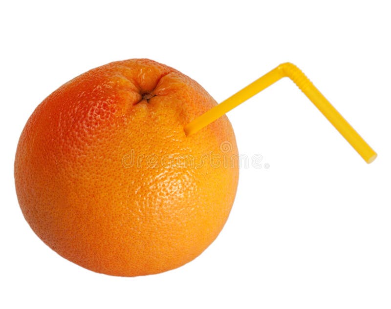 Cocktail Pipe in Juicy Orange Stock Photo - Image of cocktail, beverage ...