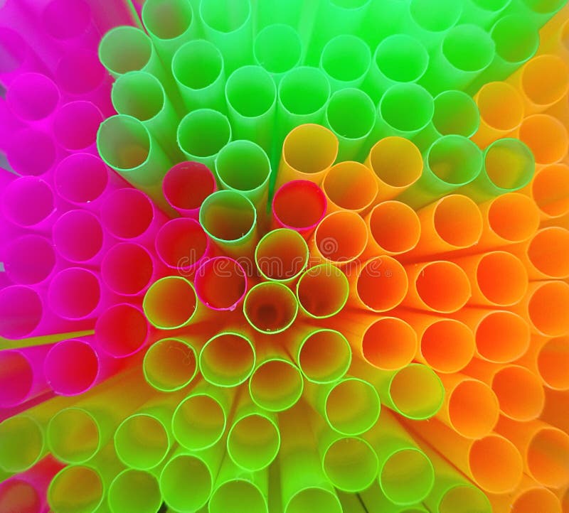 Cocktail plastic tubes stock image. Image of decor, textured - 121642537