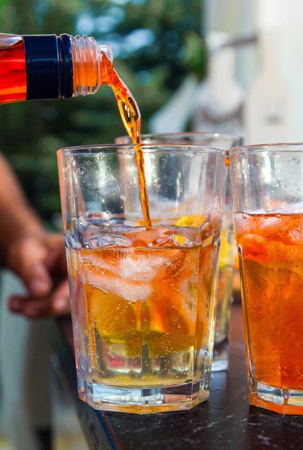 Cocktail preparation stock photo. Image of aperitif - 120036312