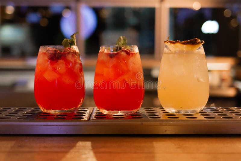 Cocktail prepared in a bar stock photo. Image of alcohol - 174251850