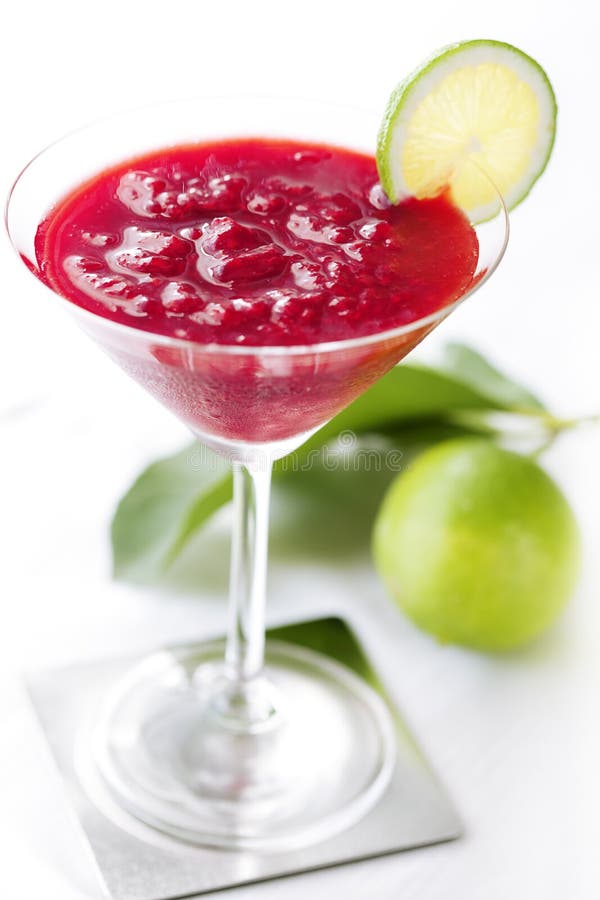 Cocktail raspberry stock image. Image of cocktail, close - 17124679