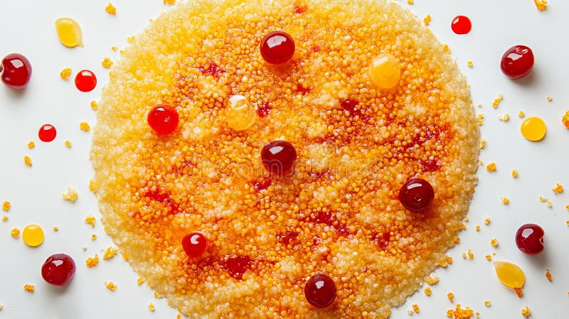 Cocktail for a Refreshing Summer, Including Cherry, Lemon, and Topped ...