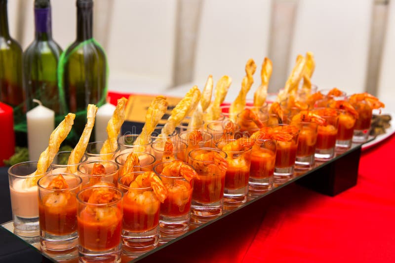 The Cocktail Sauce with Shrimp Stock Photo - Image of dining, elegant ...