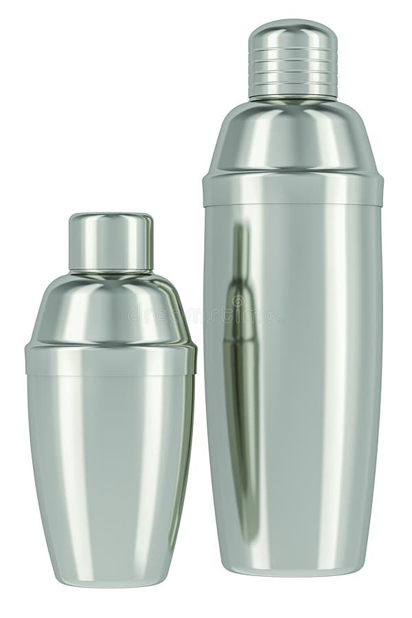 Cocktail Shakers, 3D Rendering Stock Illustration - Illustration of ...