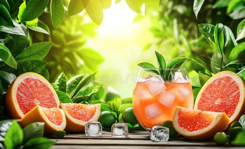 A Cocktail Sits on a Beach Cafe Table on a Tropical Island As the Sun ...