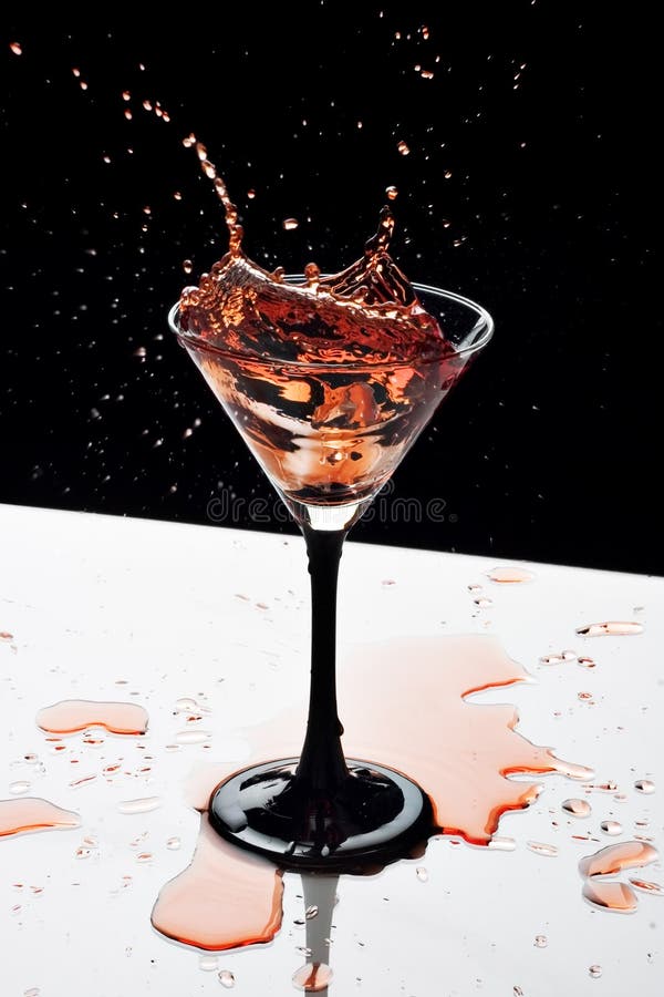 Cocktail stock photo. Image of clubbing, splashing, martini - 4023866