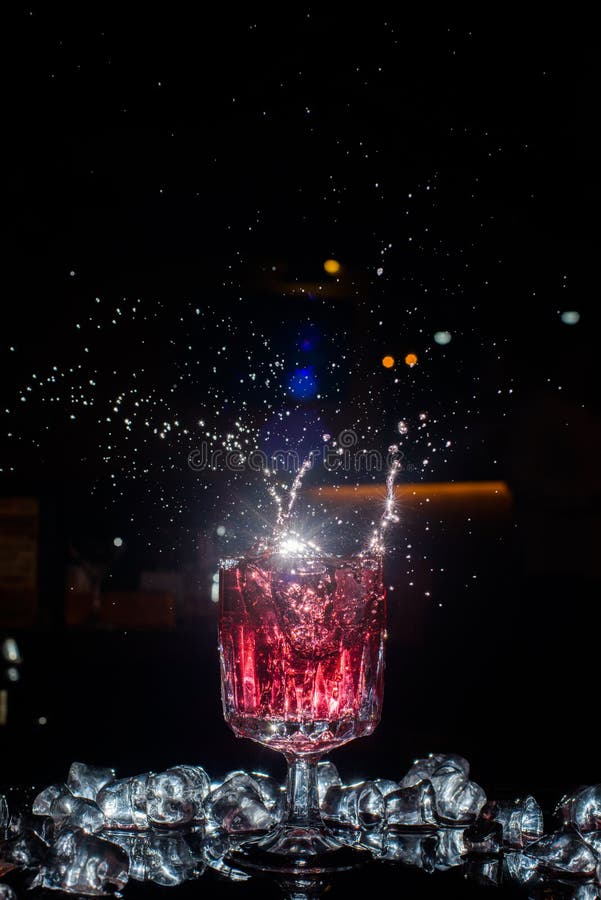 Cocktail with a spray stock photo. Image of liquid, alcohol - 94000258