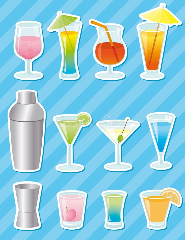 Cocktail Stickers Vector Stock Illustrations – 1,860 Cocktail Stickers Vector Stock ...