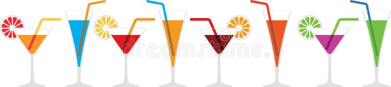 Cocktails Border Stock Illustrations – 301 Cocktails Border Stock ...