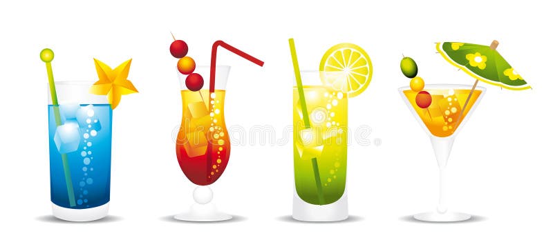 Fancy drink cocktails stock vector. Illustration of marry - 13527261